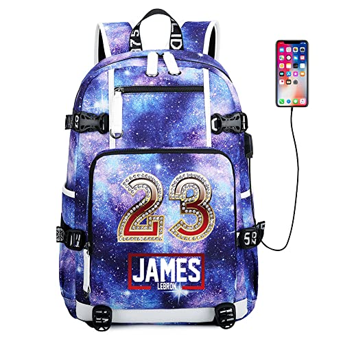 Ansigeren JMS 23 Basketball Player Classic Backpacks Sports Fan Bookbag Travel Student Backpack For Men Women (JA 2) (Z4)