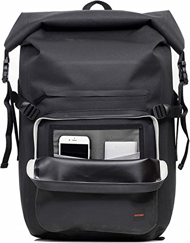 Knomo Hamilton 15 inch Waterproof Laptop Roll Top Backpack Men Travel Rucksack Casual Hiking Daypack