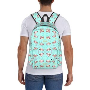 YISHOW The Axolotl Kawaii Classic Backpack With Adjustable Padded Shoulder Straps For College Travel Work For Men Women