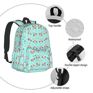 YISHOW The Axolotl Kawaii Classic Backpack With Adjustable Padded Shoulder Straps For College Travel Work For Men Women