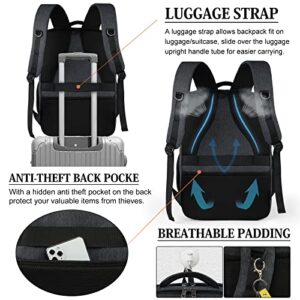 Laptop Backpack 17.3 Inch TSA Friendly Travel Backpack for Men Women, Laptop Case 14 Inch Waterproof Laptop Sleeve with Portable Handle