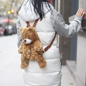 XMiniLife Cute Plush Animal Teddy Bear Rabbit Backpack Bunny Backpack with Adjustable Straps