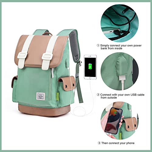 WindTook Laptop Backpack for Women Computer Bag 15 Inch College Bookbag Travel Backpack Purse Daypack Work Bagpack with USB Port