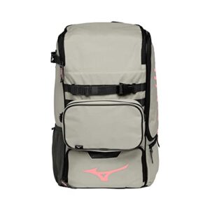 mizuno utility backpack, vintage olive/rose gold