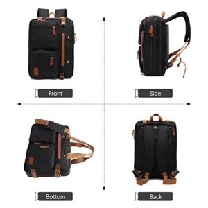 PETITE SIMONE 3 in 1 Computer Bag for Men, 17.3 Inch Laptop Backpack for Men & Women, Work Bag for Men, Work Briefcase, Laptop Bag