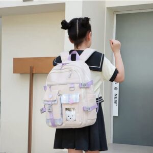 Backpacks, Girls School Large Capacity Waterproof Backpacks, Cute Black Fashion Backpacks(Black)…