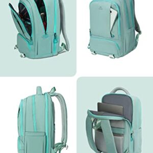 Travel Laptop Backpack for Women 15.6 inch, MATEIN TSA Approved Backpacks Personal Item Bag with Wet Pocket for Airline, Underseat Airplane Carry on Back Pack, Mint Green Work Rucksack College Daypack