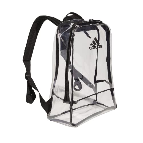 adidas Backpack, Clear/Black, One Size