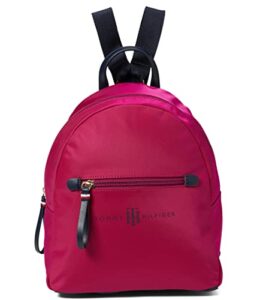 tommy hilfiger jennifer ii small backpack smooth nylon italian wine one size