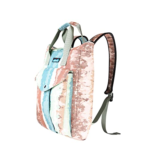 KAVU Buckroe Rucksack Travel Bag Hiking Travel Backpack - Rio Tie Dye