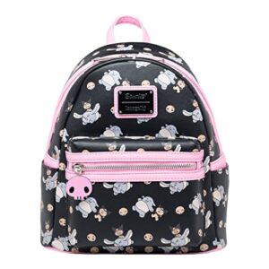 loungefly sanrio glow in the dark kuromi and baku female backpack