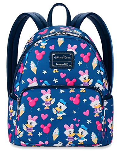 Loungefly - Disney - Donald Duck and Daisy Duck - Balloons and Ice Cream - Fashion Mini Backpack