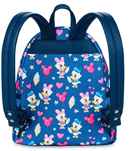 Loungefly - Disney - Donald Duck and Daisy Duck - Balloons and Ice Cream - Fashion Mini Backpack