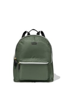 paravel fold-up travel backpack | safari green | everyday lightweight, packable travel hiking nylon daypack | carry on luggage bag with trolley sleeve for women and men