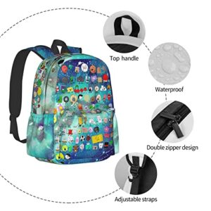 Towerfutu Backpack Casual Bookbag Unisex Book Bag Lightweight Rucksack Travel Daypack Black