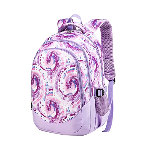 Gatycallaty Kids Backpack for School Boys Girls Kindergarten Elementary Toddler Book Bag Schoolbag (purple)