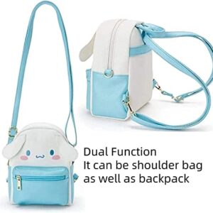 TUMPETY Anime Doll Cosplay Light Blue Bag Kawaii Mini Backpack Cute Cosplay Backpack Girl Doll Handbag (Blue)