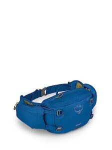 osprey savu 5l unisex biking waist pack, postal blue, one size