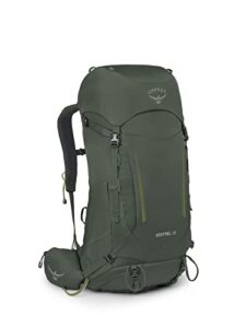 osprey kestrel 38l men's backpacking backpack, bonsai green, s/m