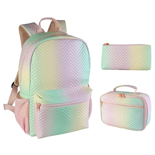 Boczif Kids Backpack with Lunch Bag and Pencil Case, Toddler Backpack for Boys and Girls, Childrens Schoolbag for Kindergarten, School, Travel