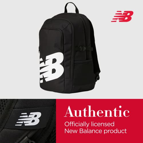 Concept One New Balance Laptop Backpack, Sports Travel Gym Bag for Men and Women, Black, 18 Inch