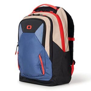 OGIO Axle Pro Backpack, Tan/Blue/Red, 22 Liter