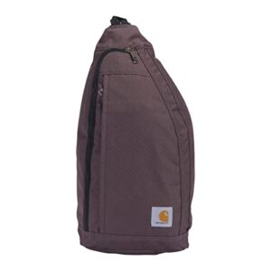 carhartt bag, sling crossbody backpack with side release buckle & tablet sleeve, wine, one size