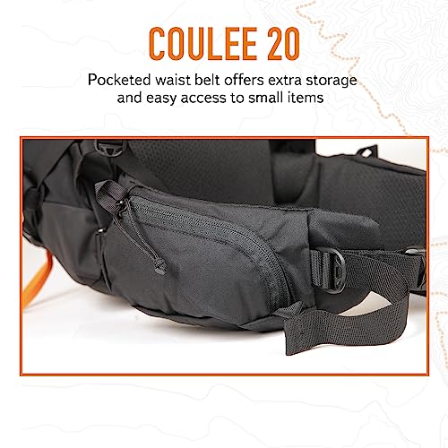 Mystery Ranch Coulee 20 Backpack - Lightweight Hiking Daypack, 20L, S/M, Black