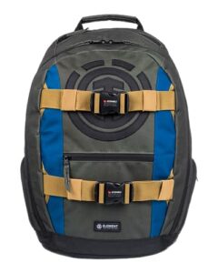 element men's mohave backpack – lightweight bookbag – with skate straps, forest night, one size