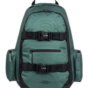 Element Men's Mohave Backpack – Lightweight Bookbag – with Skate Straps, Dark Green 2.0, One Size