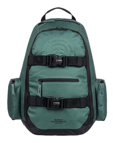 Element Men's Mohave Backpack – Lightweight Bookbag – with Skate Straps, Dark Green 2.0, One Size