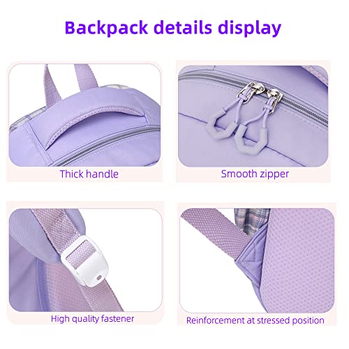 Girls Backpacks 15.6 Inch Laptop School Bag College Backpack Travel Daypack Large Bookbags for Teens Girls College Women Students (White)