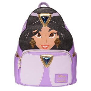 aladdin princess jasmine purple outfit cosplay mini-backpack - entertainment earth exclusive