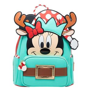 loungefly disney light up minnie mouse reindeer cosplay backpack