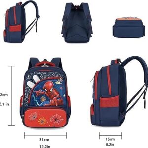 FENGJINRUHUA Cool 3D Hard Case Spider Children Travel School Bag Boys Girls Waterproof Lightweight Backpack