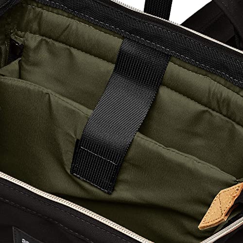 anello(アネロ) Anero ATB0197Z Backpack with Clasp, S, A4 Base, Water Repellent, Multiple Storage, PC Storage, Black