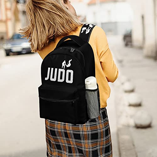 Judo Design Laptop Backpack Fashion Shoulder Bag Travel Daypack Bookbags for Men Women