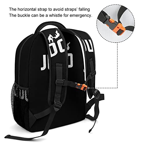 Judo Design Laptop Backpack Fashion Shoulder Bag Travel Daypack Bookbags for Men Women