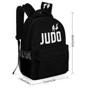 Judo Design Laptop Backpack Fashion Shoulder Bag Travel Daypack Bookbags for Men Women