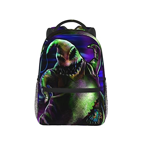 ORPJXIO Backpack Oogie Anime Boogie Double Shoulder Bag for Unisex Laptop Bagpack Large Capacity Travel Backpack for Hiking Work Camping