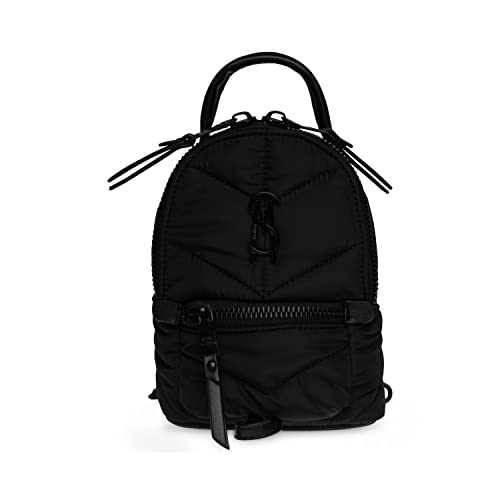 Steve Madden Women's Jaydon Nylon Mini Backpack, Black, One Size