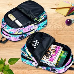 Laptop Backpack, 16 Inch School Bag College Bookbag, Anti Theft Daypack Bags and Lunch Bag Set, Water Resistant Sunflower Flowers Backpacks for Teens Girls Women Students