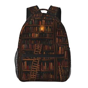 asyg books backpack library backpack cute tablet travel picnic bag funny bag laptop backpack cute backpack bag