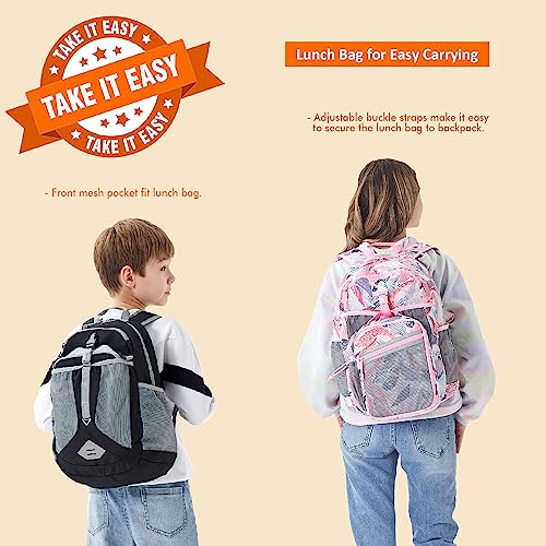 LandTrek Kids Backpack for Girls, Kindergarten Elementary Bookbags, Preschool Backpack, Ideal for School & Travel Backpacks (Tropical Flowers, 17.5")