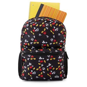 Mickey Mouse Allover Bookbag Backpack - Mickey Mouse Allover School Bag - Backpack for Boys, Girls, Kids, Adults (Black)