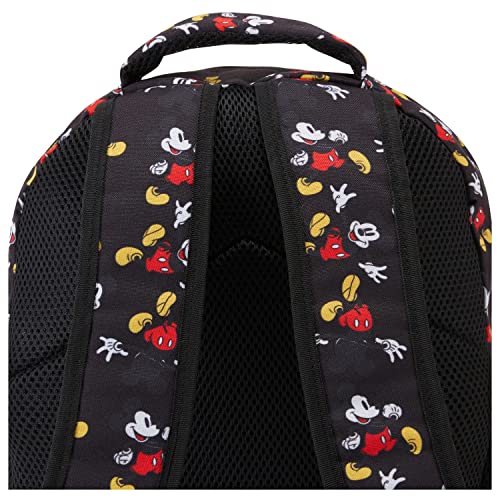 Mickey Mouse Allover Bookbag Backpack - Mickey Mouse Allover School Bag - Backpack for Boys, Girls, Kids, Adults (Black)