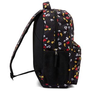 Mickey Mouse Allover Bookbag Backpack - Mickey Mouse Allover School Bag - Backpack for Boys, Girls, Kids, Adults (Black)