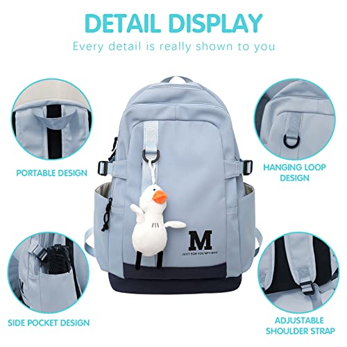 HengQiYu Large capacity backpack, multi pocket backpack, load reducing casual backpack, suitable for children aged 13 and above laptop backpack (black)