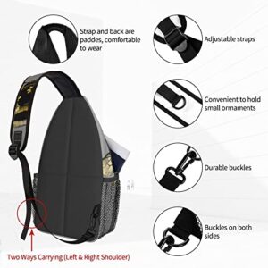 FeHuew Women Cute Fluffy Bee Crossbody Sling Backpack for Men Chest Bag Shoulder Bag Lightweight One Strap Backpack Travel Outdoor Daypack