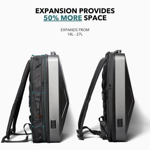 Cyberbackpack 2.0: Durable, Anti-Theft, Stylish, Expandable and Functional Laptop Backpack for Business, Gaming, and Travel with USB Charging for Men and Women